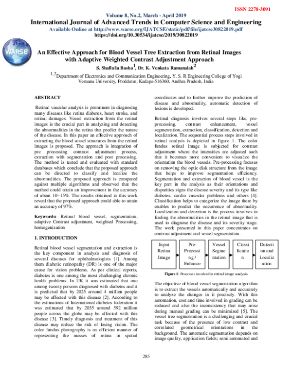 (PDF) An Effective Approach for Blood Vessel Tree Extraction from Retinal Images with Adaptive ...