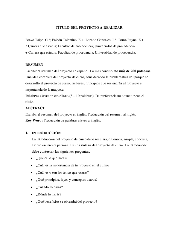 (PDF) TÍTULO DEL PROYECTO A REALIZAR