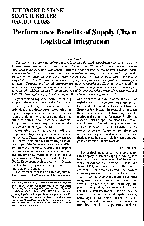 (PDF) THEODORE P. STANK