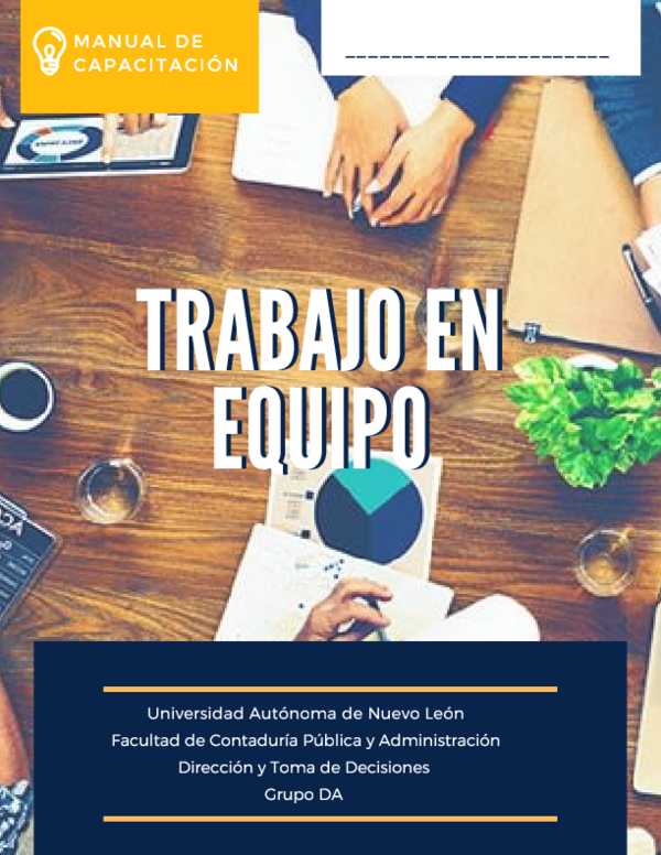 (PDF) Manual de capacitación trabajo en equipo