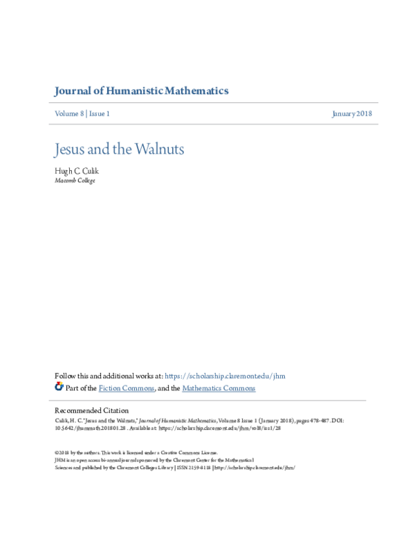 (PDF) Jesus and the Walnuts