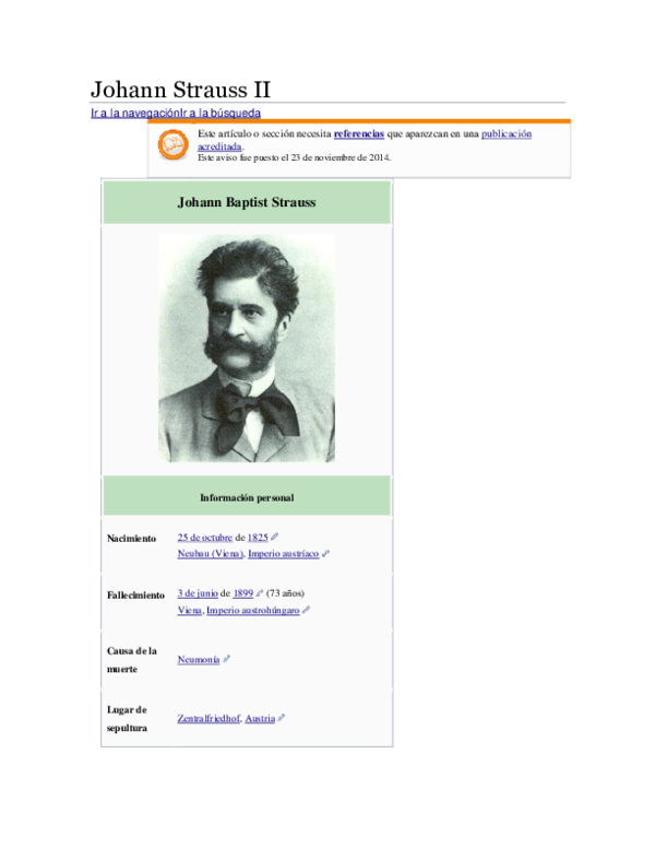 (DOC) Johann Strauss II