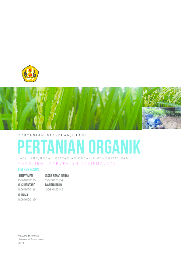 Pertanian Berkelanjutan Pertanian Organik
