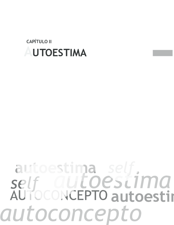 (PDF) AUTOESTIMA CAPÍTULO II