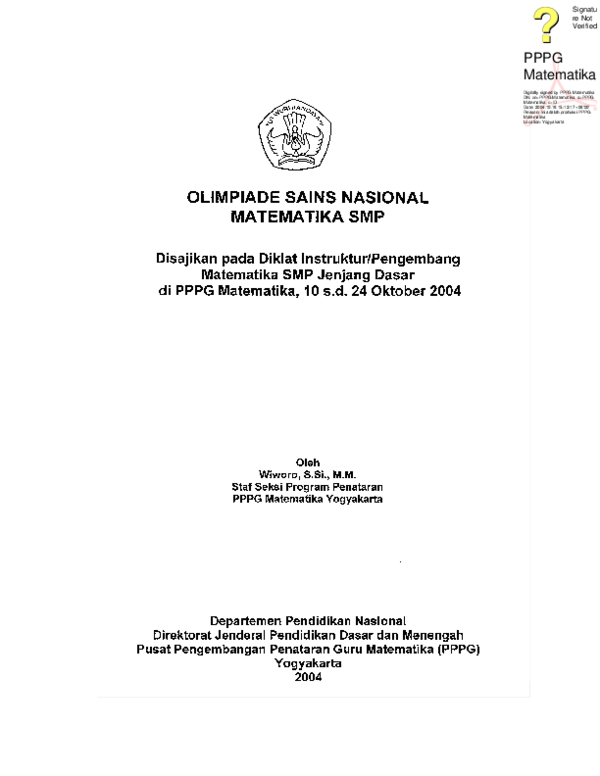 (PDF) PPPG Matematika | noob one - Academia.edu