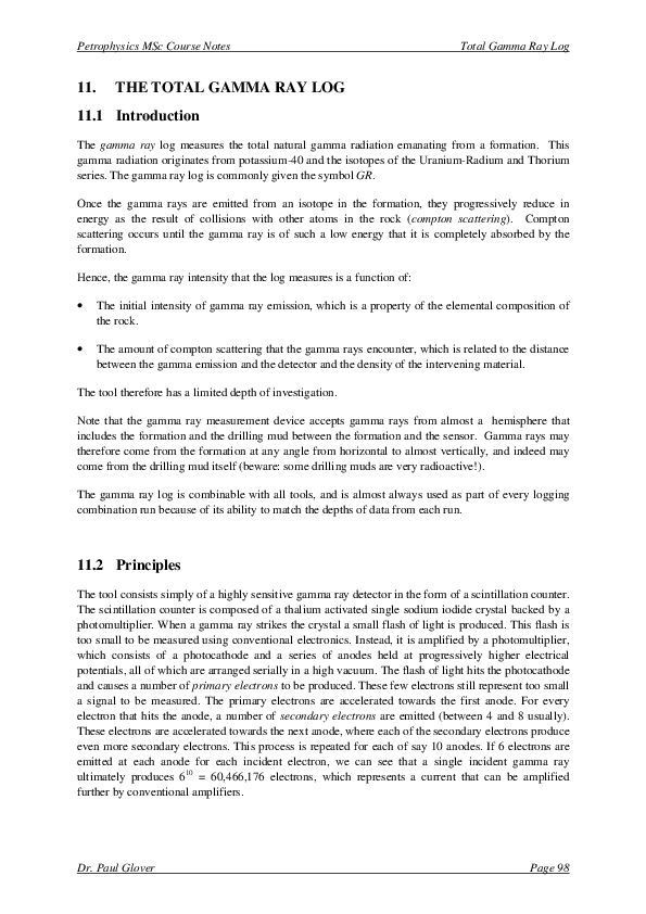 (PDF) Gamma ray logging.PDF