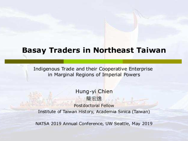 (PDF) Basay Traders in Northeast Taiwan Indigenous Trade and their ...