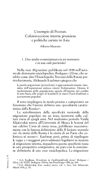 (PDF) The Poznan Example. German Internal Colonization and Tsarist ...