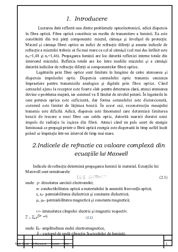 (DOC) Ecuațiile de dispersie, dispersia normală și anormală și noțiunea ...