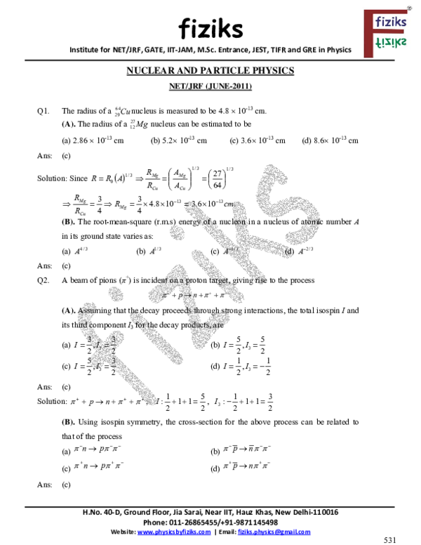 (PDF) NUCLEAR AND PARTICLE PHYSICS