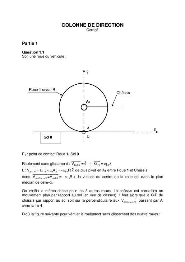 (PDF) COLONNE DE DIRECTION