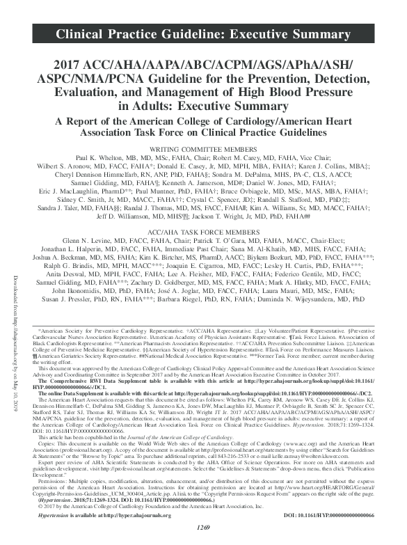 (PDF) Force on Clinical Practice Guidelines