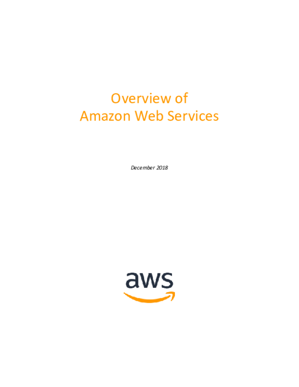 (PDF) Overview of Amazon Web Services