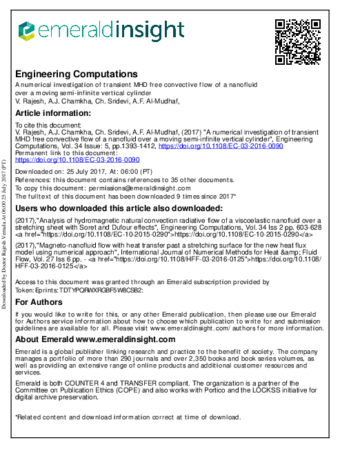 (PDF) Engineering Computations Article information: For Authors