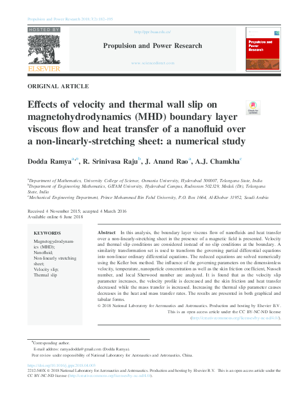 Pdf Effects Of Velocity And Thermal Wall Slip On Magnetohydrodynamics Mhd Boundary Layer
