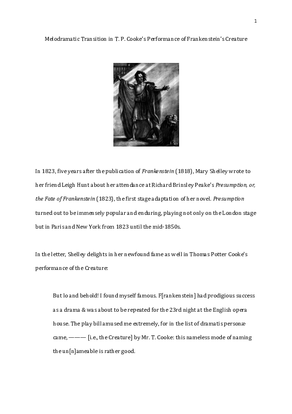 (PDF) Melodramatic Transition in T. P. Cooke’s Performance of ...