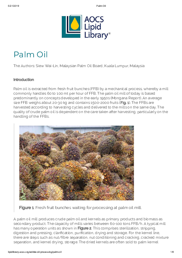 (PDF) Palm Oil