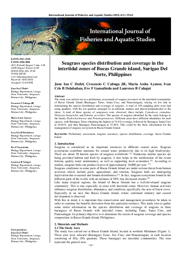 (PDF) International Journal of Fisheries and Aquatic Studies 2018; 6(3 ...
