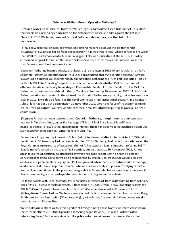 (PDF) What was Waller's Role in Operation Tethering?