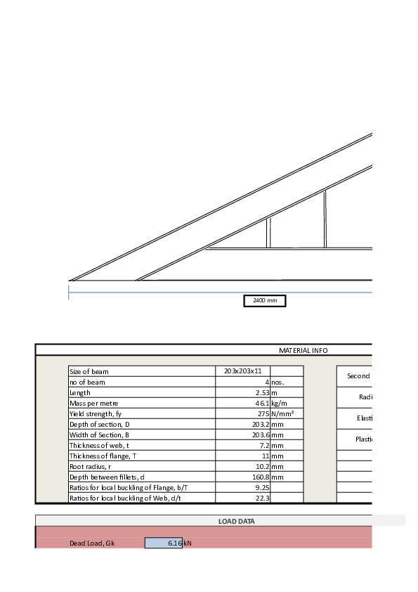 (XLS) Simply supported beam calculation