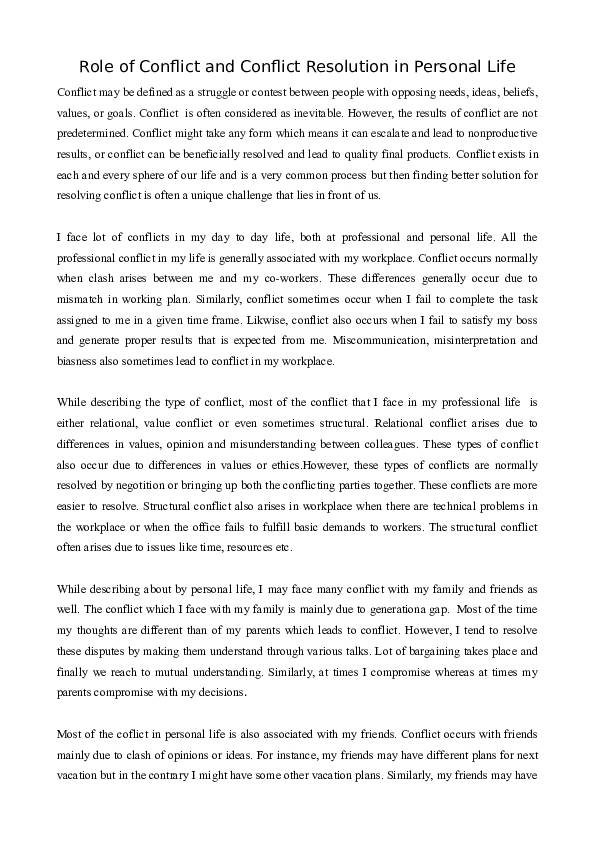 (DOC) Conflict assignment