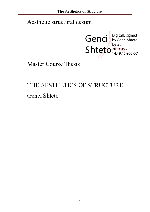 (PDF) The Aesthetics of Structure