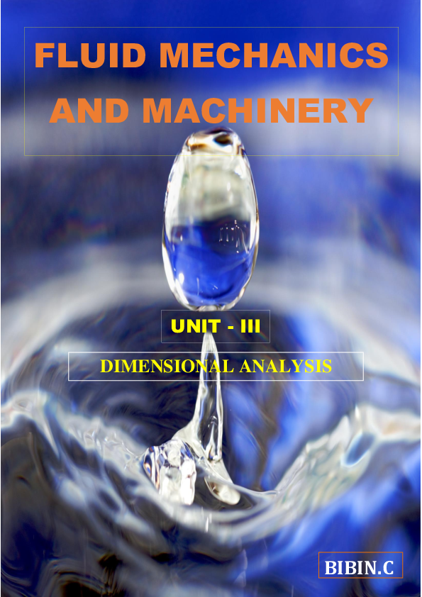 PDF FLUID MECHANICS AND MACHINERY UNIT III DIMENSIONAL ANALYSIS pdf-fluid-mechanics-and-machinery-unit-iii-dimensional-analysis