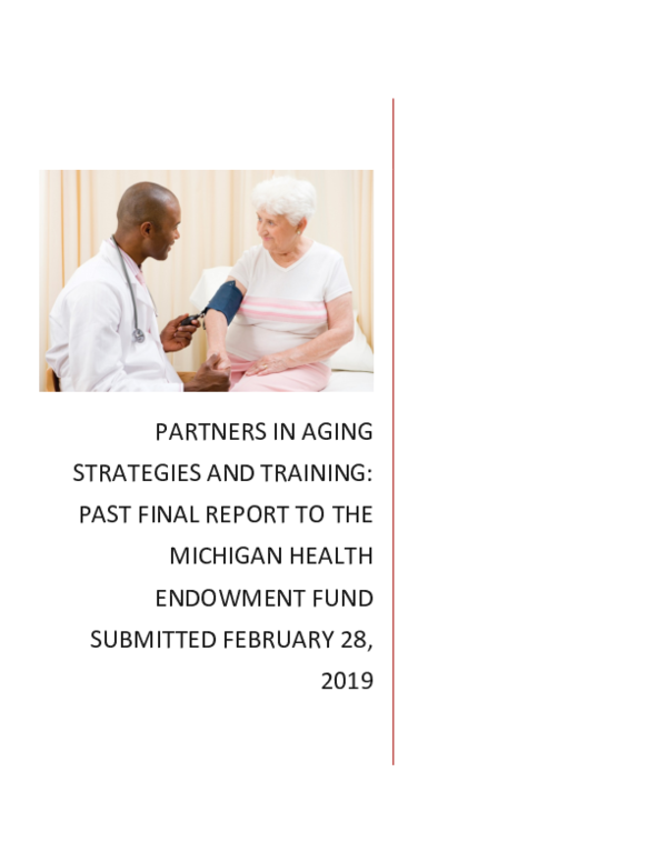 (PDF) Partners in Aging Strategies and Training: PAST Final Report