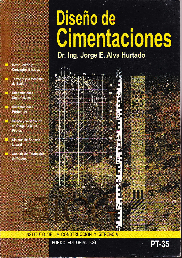 (PDF) Diseño de Cimentaciones - Dr. Ing. Jorge E. Alva Hurtado