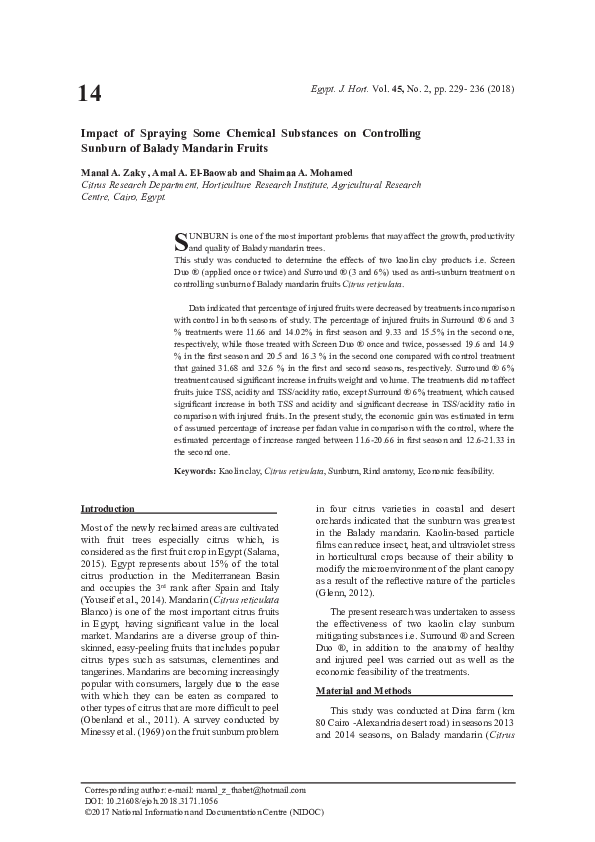 (PDF) Impact of Spraying Some Chemical Substances on Controlling ...