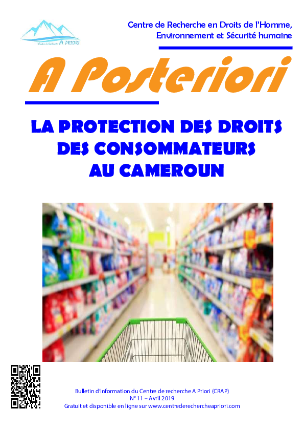 l'information et la protection du consommateur