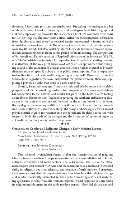 (PDF) Review of Simon Ditchfield and Helen Smith, eds. Conversions ...