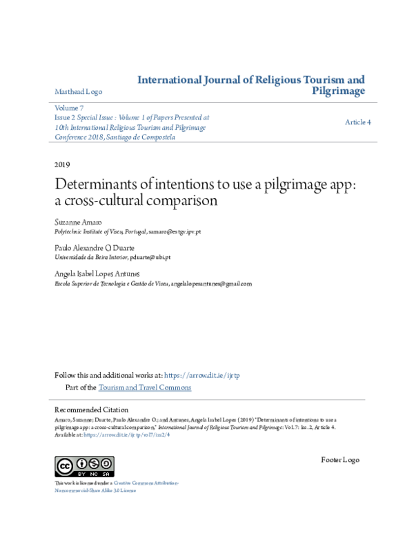 (PDF) Determinants of intentions to use a pilgrimage app a cross ...