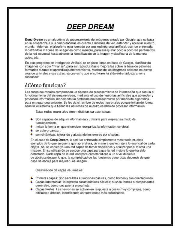 (DOC) Deep Dream