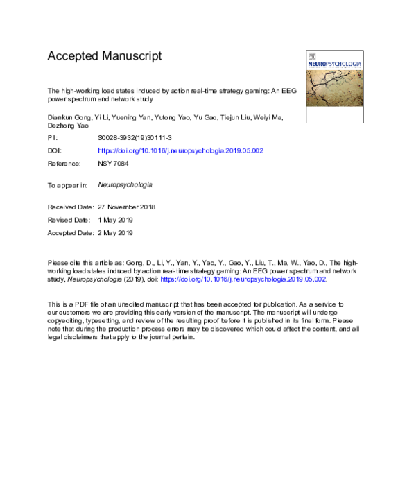 (PDF) The high-working load states induced by action real-time strategy ...