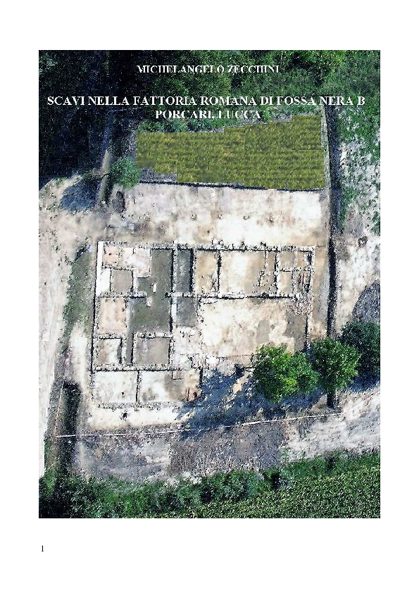 (PDF) SCAVI NELLA FATTORIA ROMANA DI FOSSA NERA B (PORCARI, LUCCA)