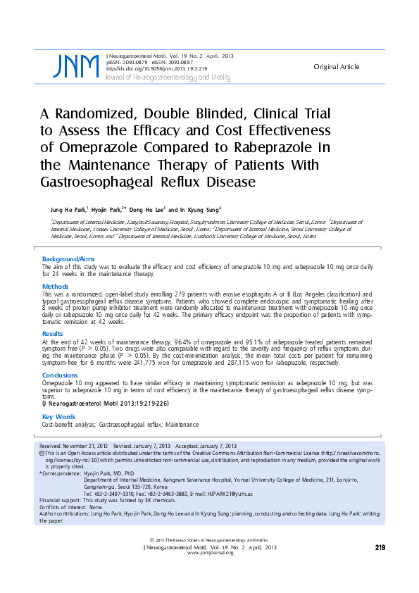 (PDF) A randomized, double blinded, clinical trial to assess the ...