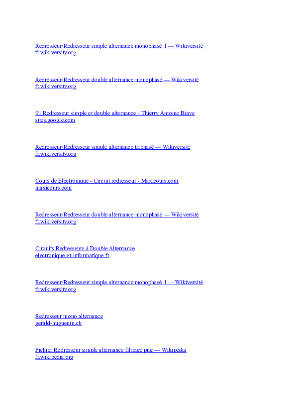 Le redressement commandé - Elearn