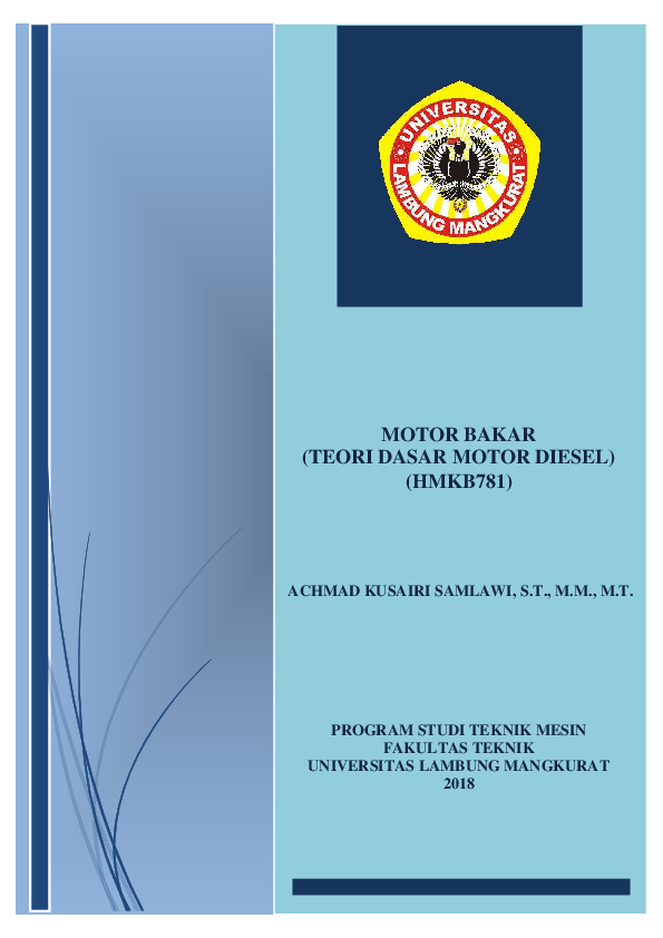 (PDF) MOTOR BAKAR (TEORI DASAR MOTOR DIESEL) (HMKB781