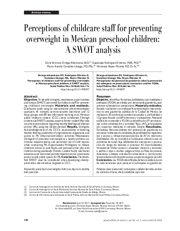 (PDF) Perceptions of childcare staff for preventing overweight in ...