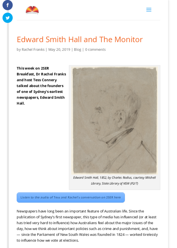 (PDF) Blog: Edward Smith Hall and The Monitor | Rachel Franks ...