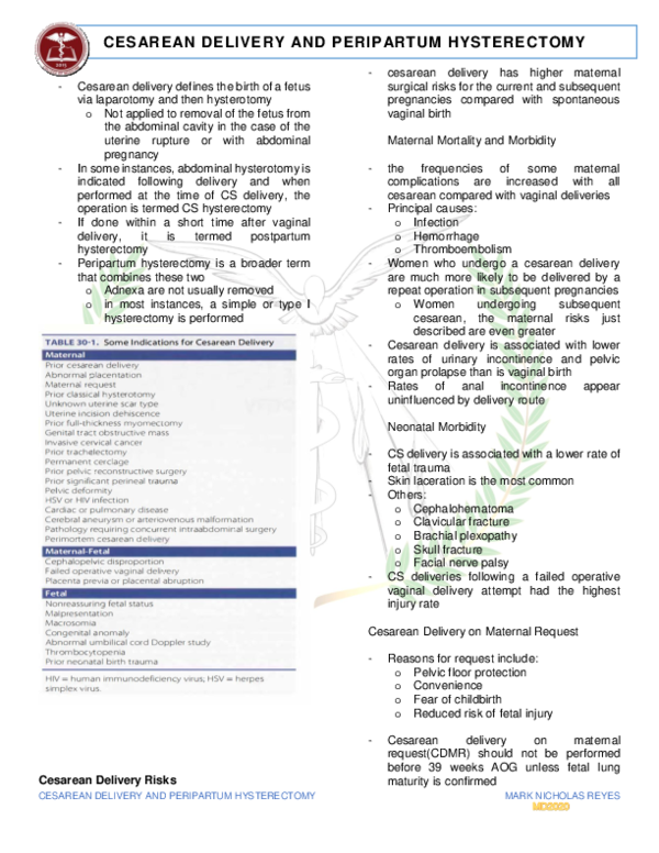 (DOC) CS delivery- OB report