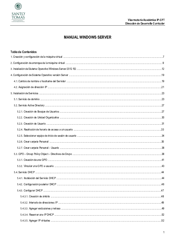 (DOC) Manual Windows Server