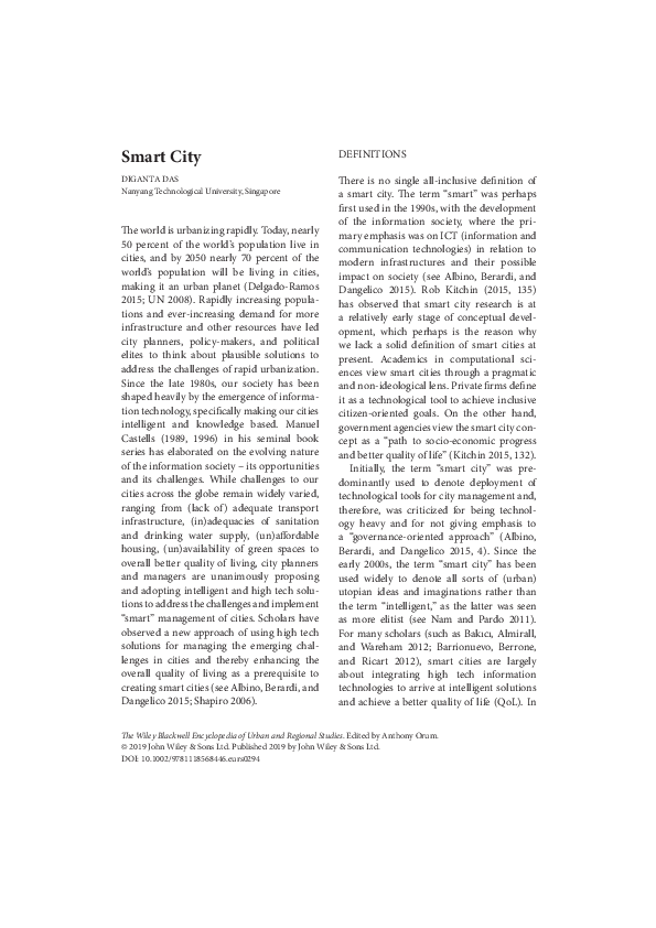 (PDF) Smart City