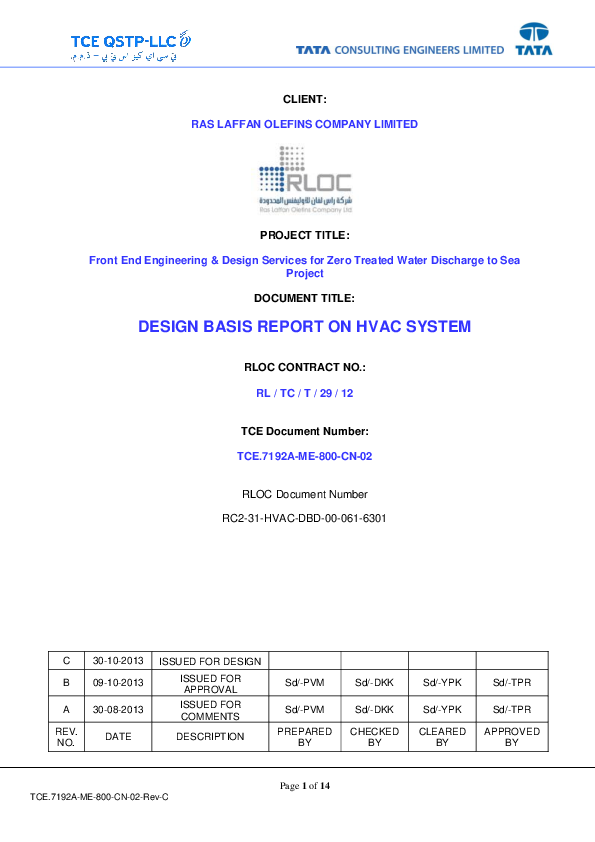 (PDF) CLIENT: RAS LAFFAN OLEFINS COMPANY LIMITED PROJECT TITLE: Front ...