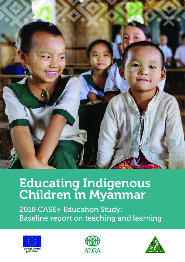 (PDF) Educating Indigenous Children in Myanmar: Baseline report on ...