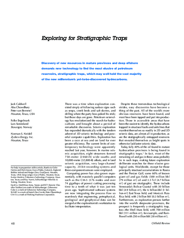 (PDF) Exploring for Stratigraphic Traps - Schlumberger
