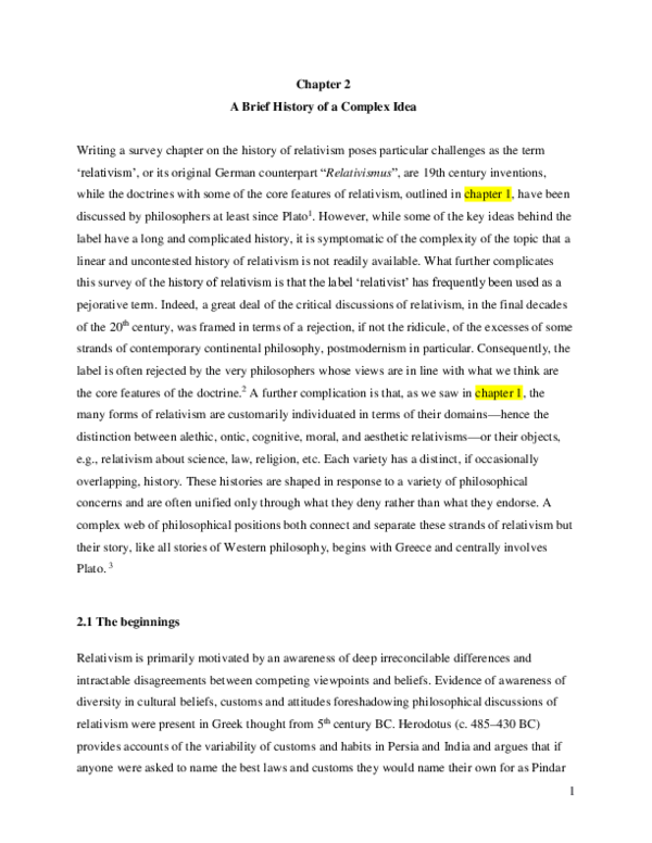 (DOC) CHAPTER 2 - FINAL A Brief History of a Complex Idea