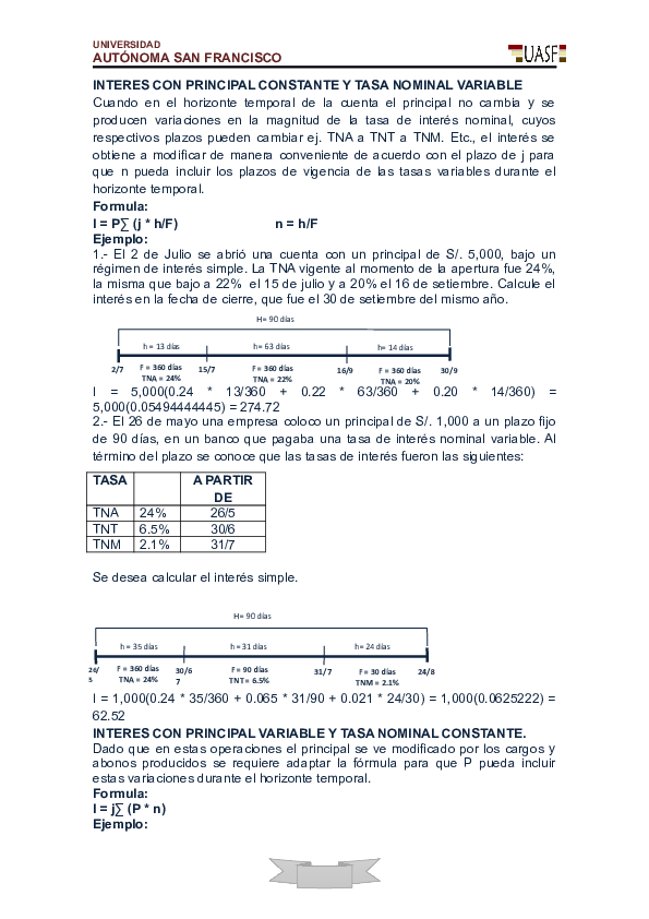 (DOC) INTERES CON PRINCIPAL CONSTANTE Y TASA NOMINAL