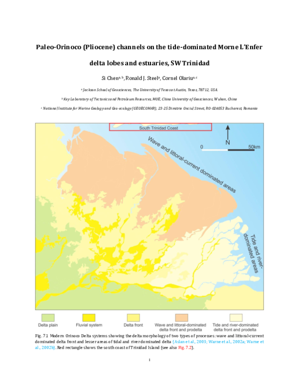 (PDF) Palaeo-Orinoco (Pliocene) Channels on the Tide-Dominated Morne L ...